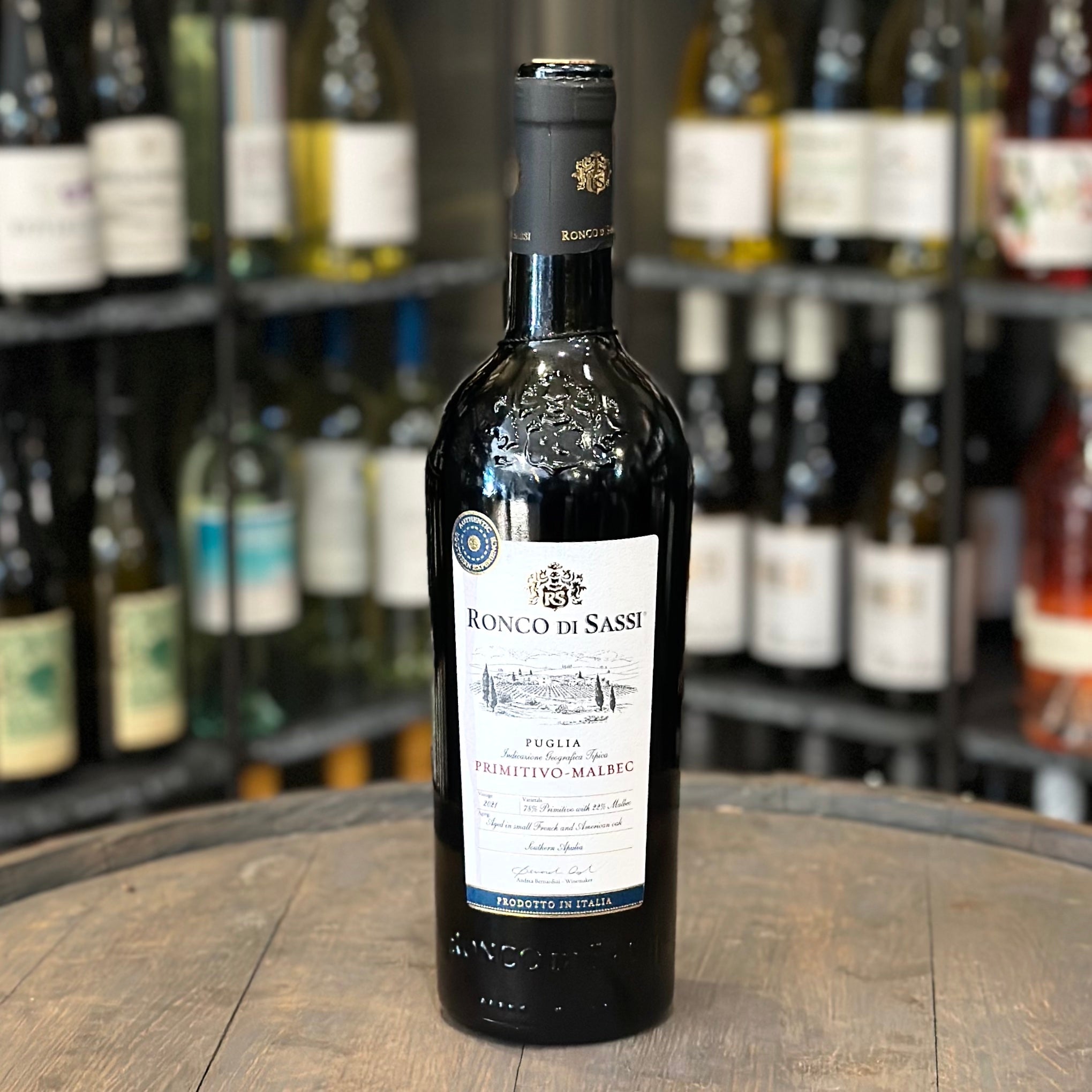 Ronco di Sassi Primitivo-Malbec 2021 – vomFASS Madison University Avenue